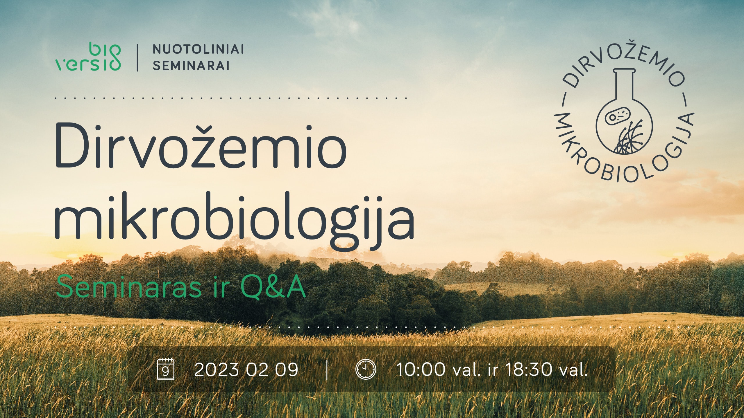 [SEMINARAS ir Q&A]: DIRVOŽEMIO MIKROBIOLOGIJA • Bioversio