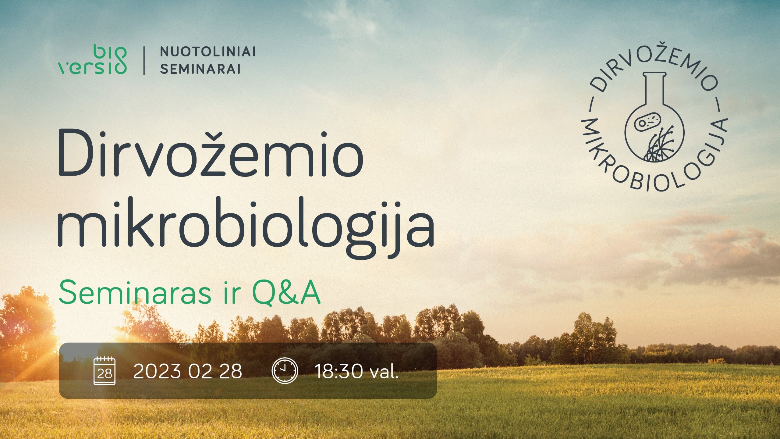 [SEMINARAS ir Q&A]: DIRVOŽEMIO MIKROBIOLOGIJA • Bioversio